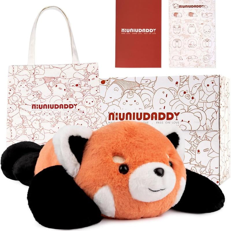 NiuniuDaddy Red Panda Weighted Stuffed Animals for Anxiety, 3.3lb ...