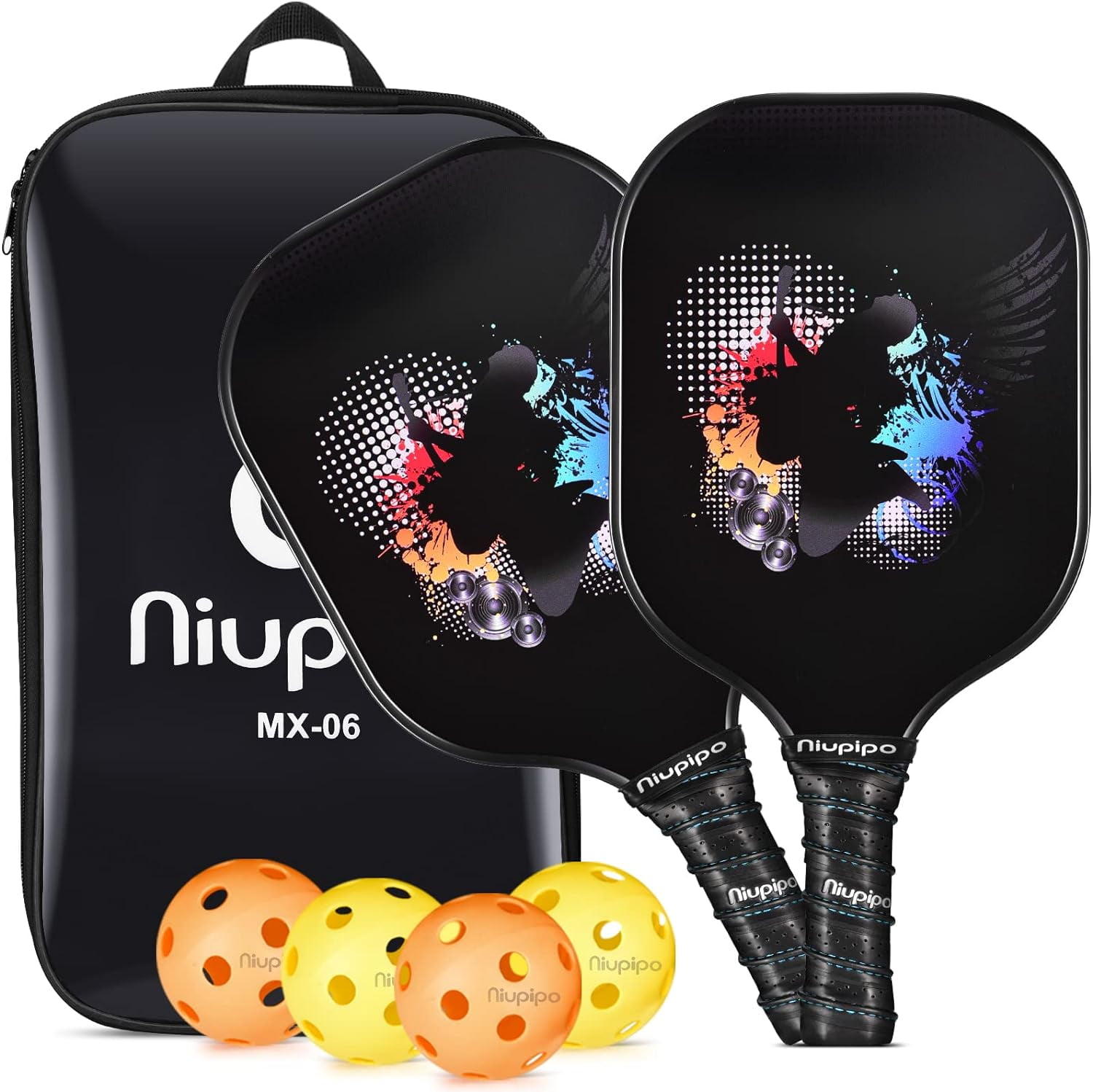 Niupipo Pickleball Paddles, USAPA Approved Pro Graphite Paddles Set ...