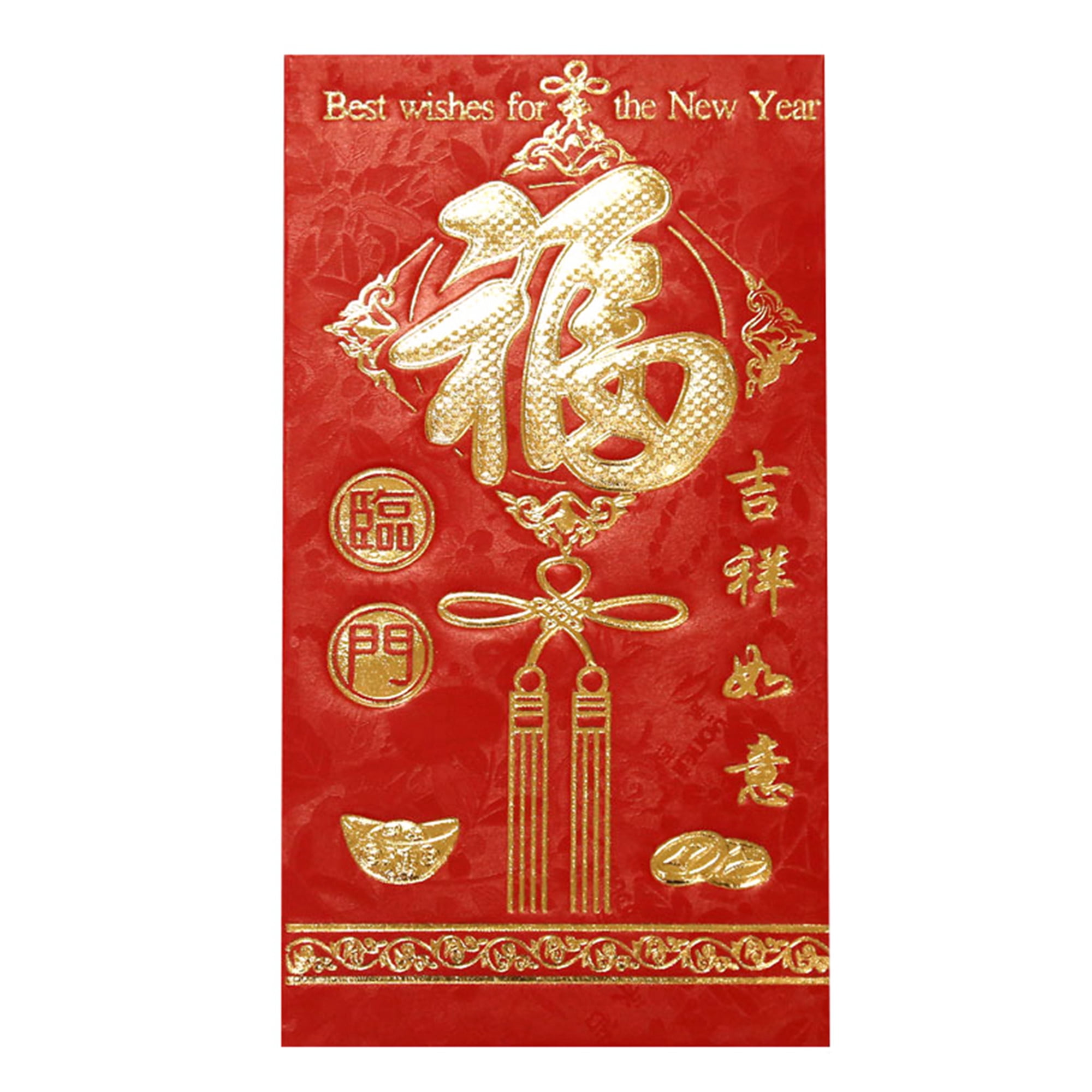 Niusricy 6Pcs Red Envelopes Chinese New Year Hong Bao 2023 Lunar Year ...