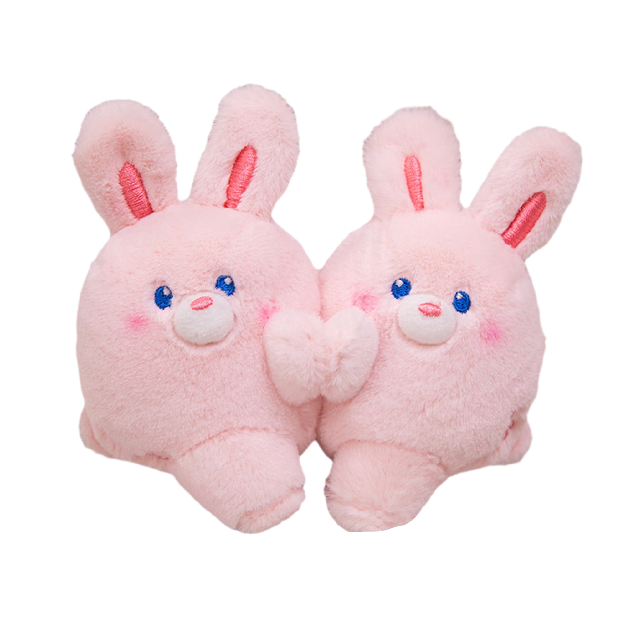 Niusricy Cartoon Plush Doll Key Ring Magnetic Double Pig Panda Rabbit ...