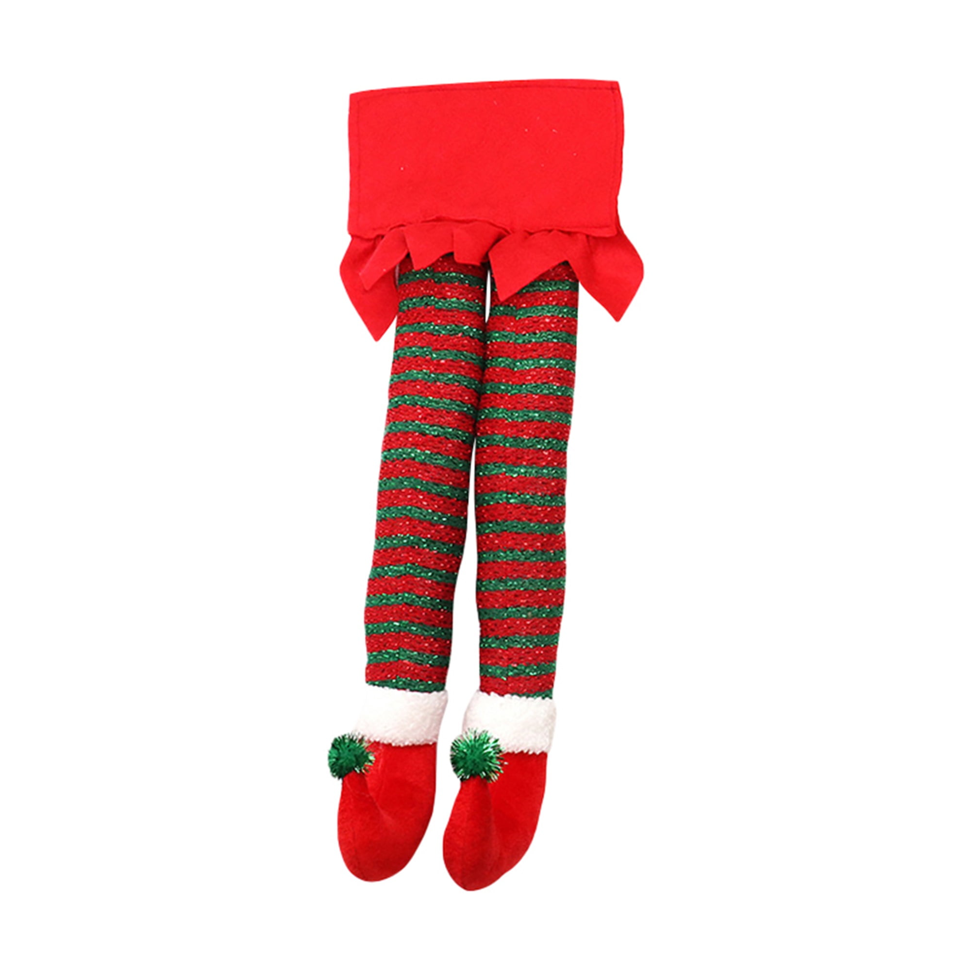 Niusricy Christmas Elf Legs, Cartoon Christmas Tree Decor Holiday ...