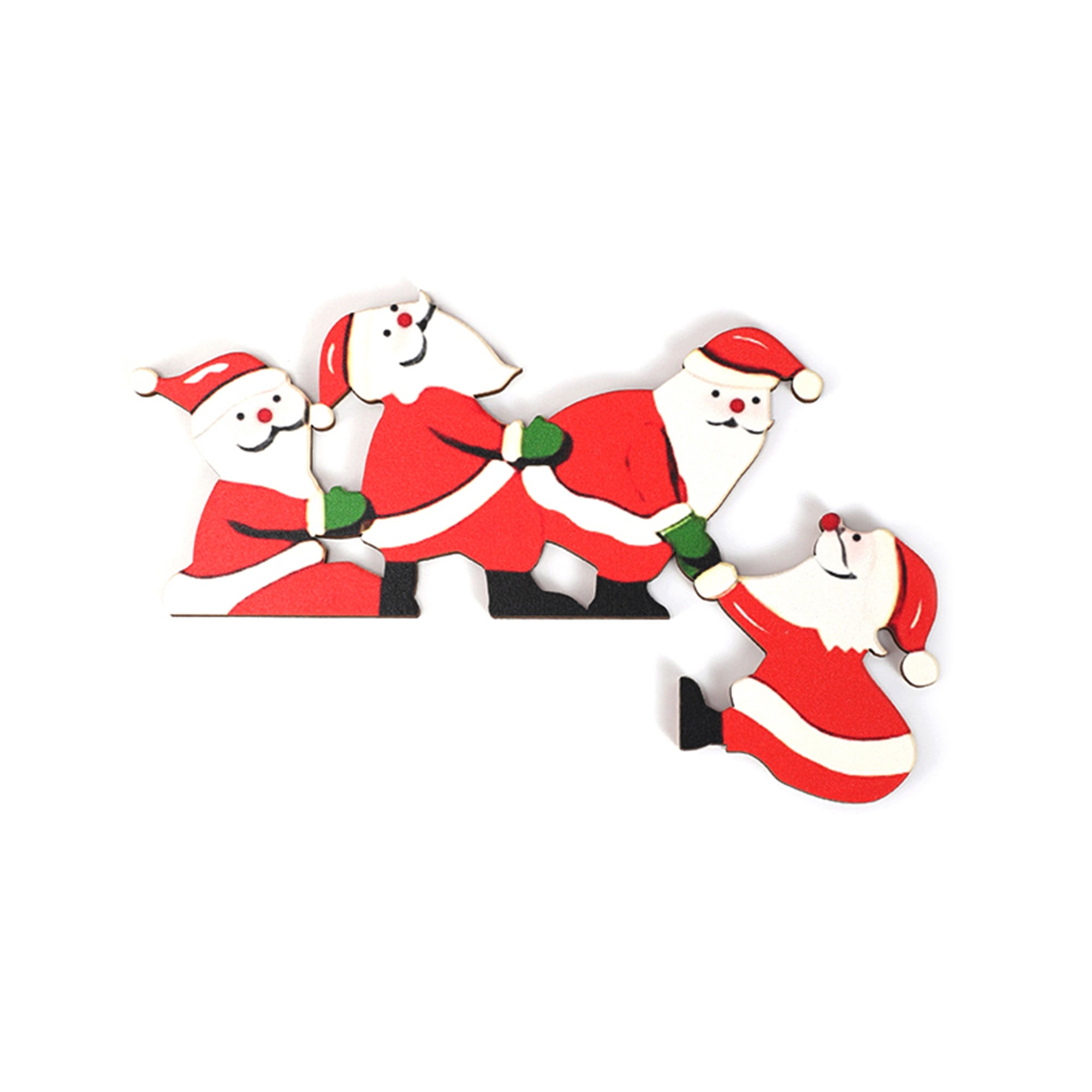 Niusricy Christmas Santa Claus Door Frame Decor Wooden Corner Statue ...