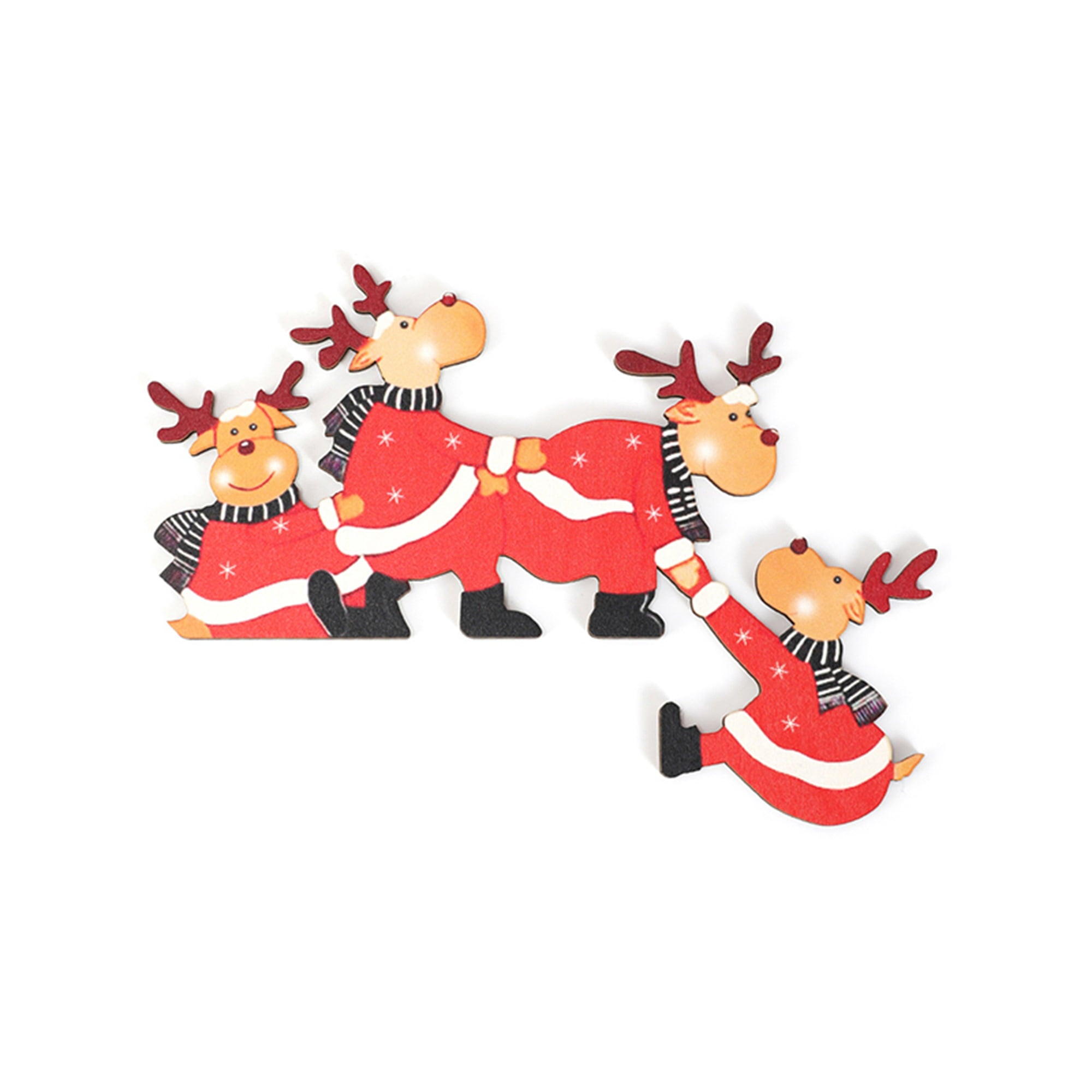 Niusricy Christmas Santa Claus Door Frame Decor Wooden Corner Statue ...