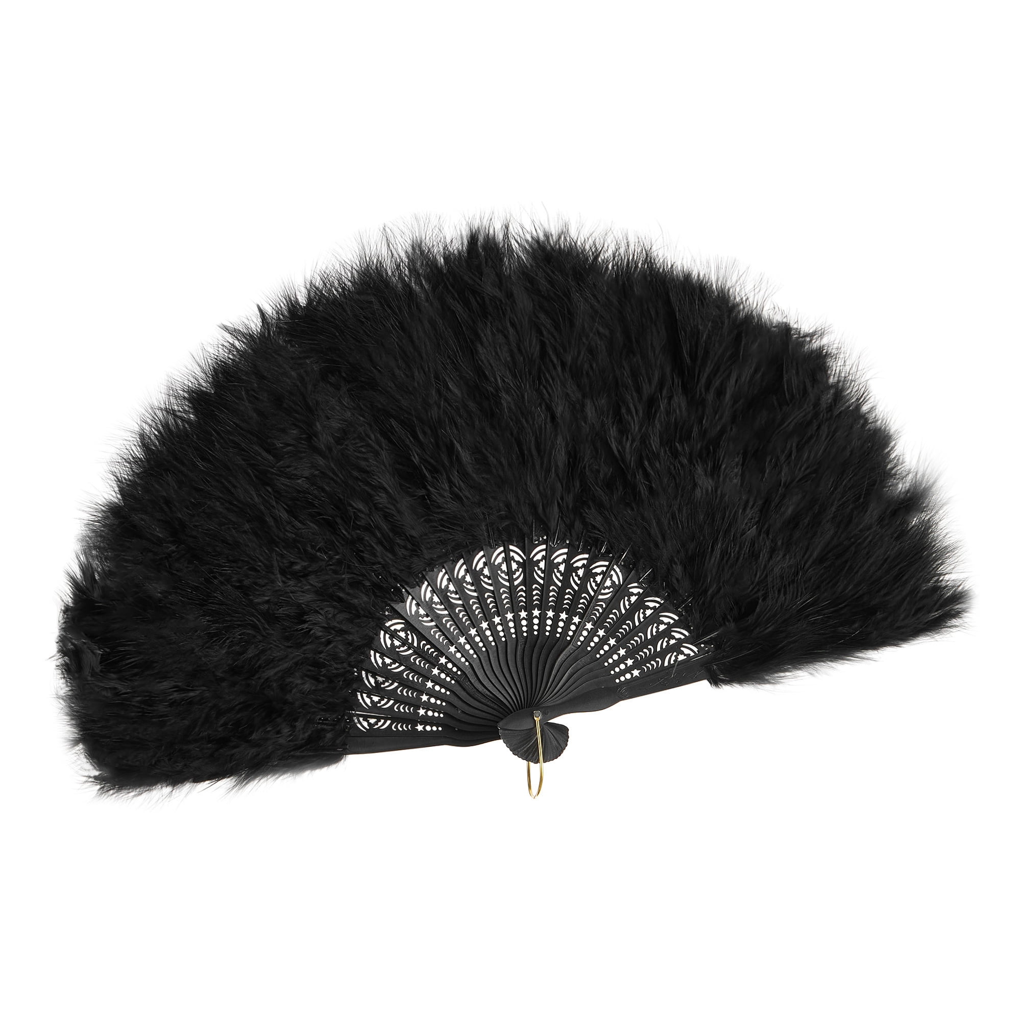 Niusricy Feather Fan 1920s Vintage Folding Fan Lightweight feather Fans ...