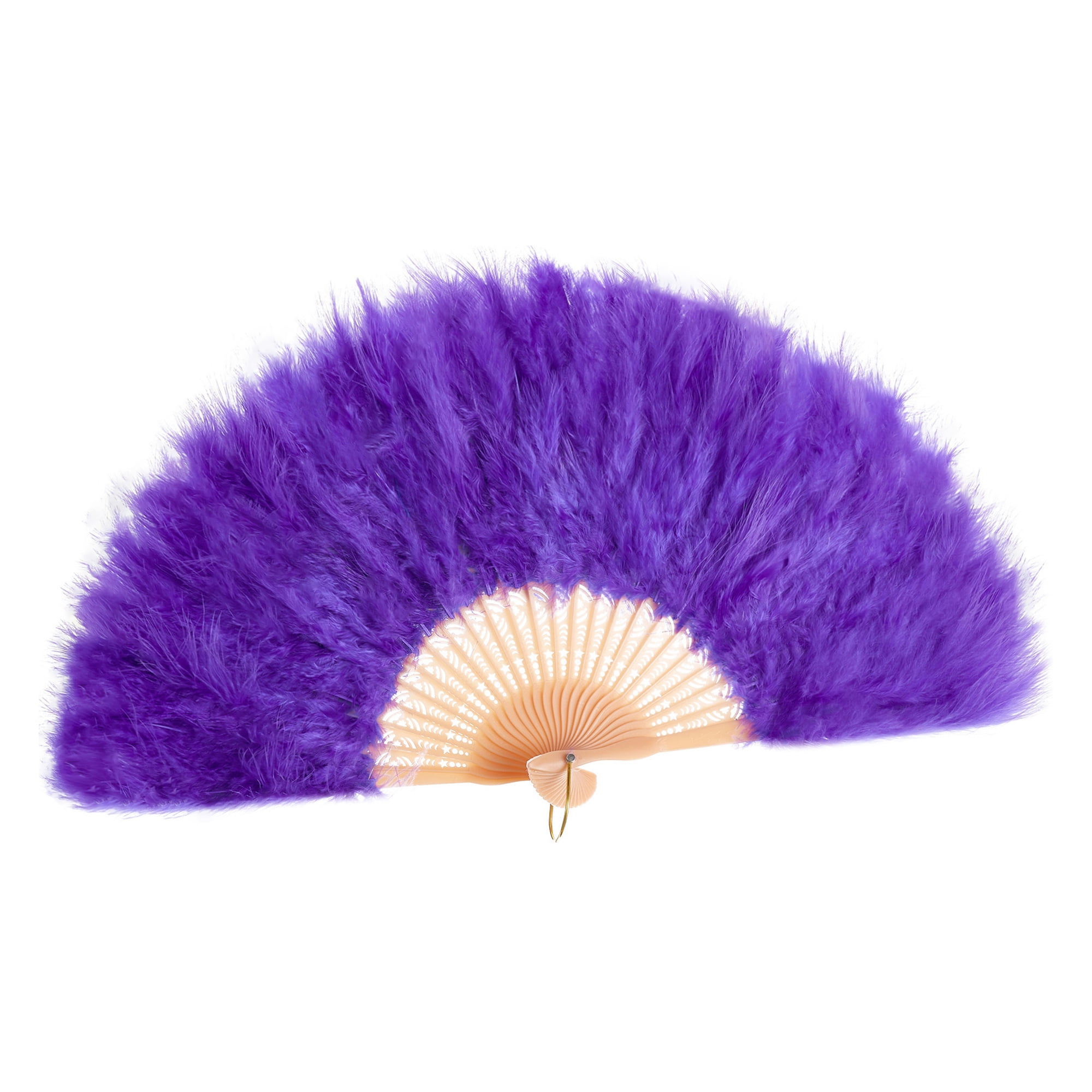 Niusricy Feather Fan 1920s Vintage Folding Fan Lightweight feather Fans ...