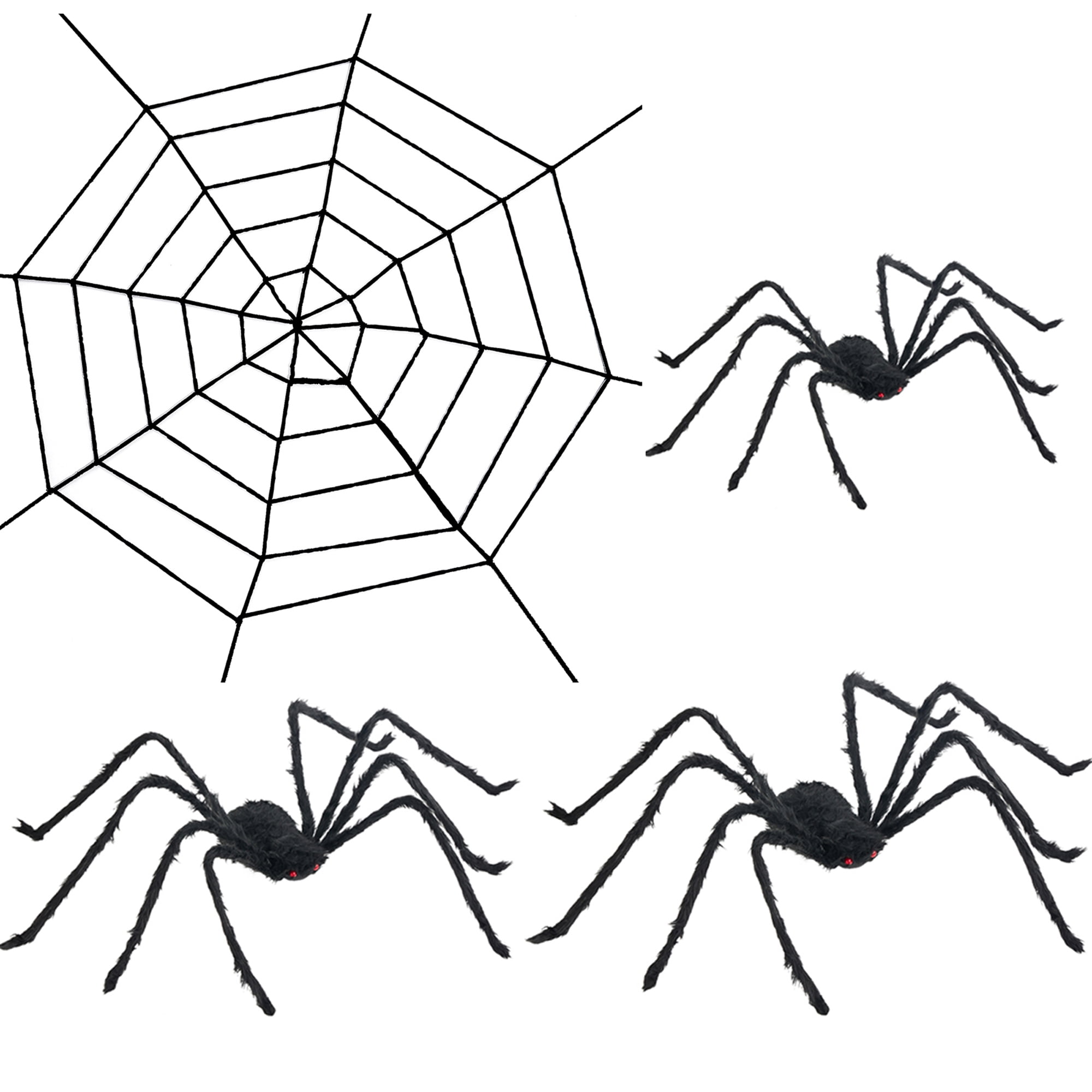 Niusricy Halloween Decoration Spider, Spider Web Holiday Decorations ...