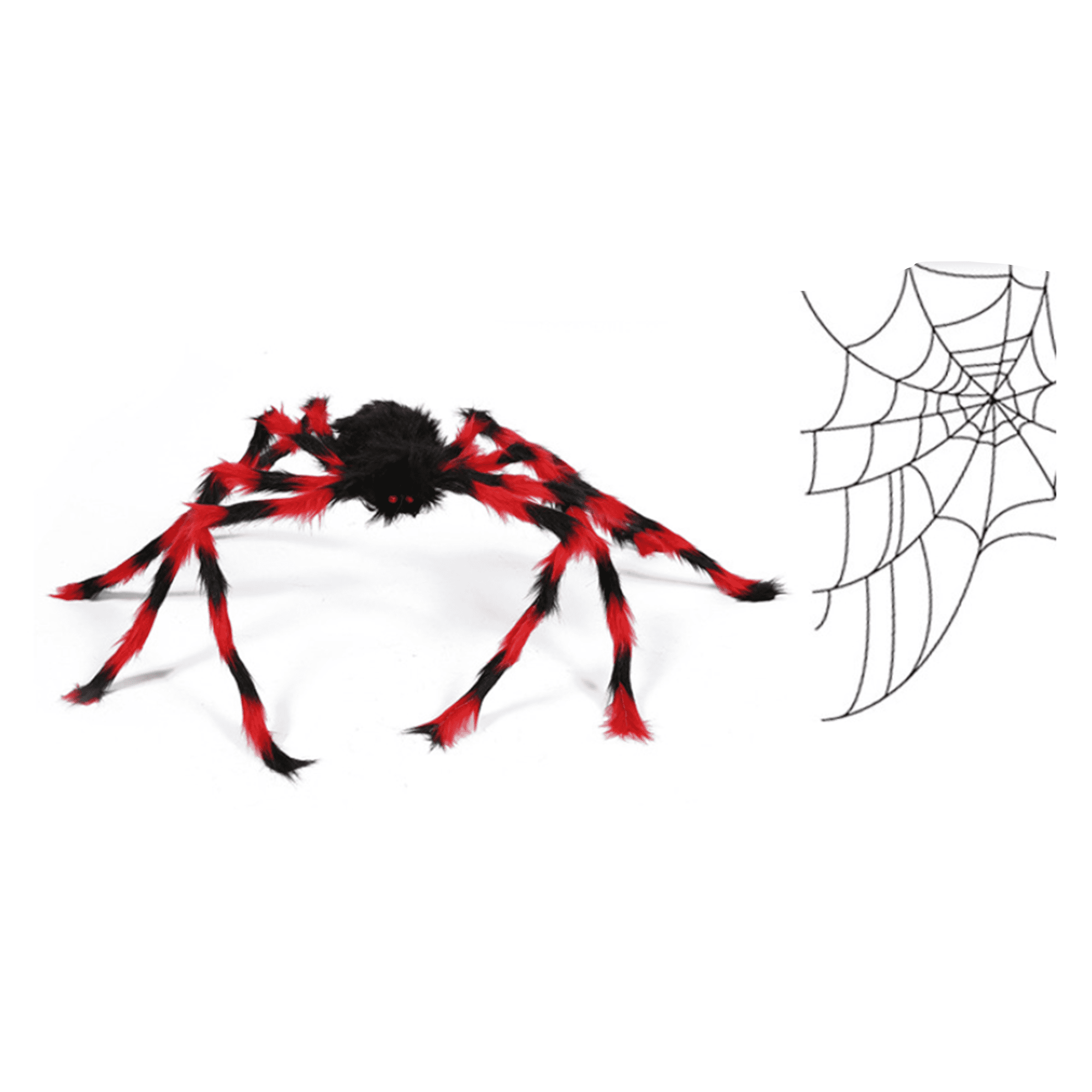 Niusricy Halloween Decorations Spider Webs Black Spider Web Halloween ...
