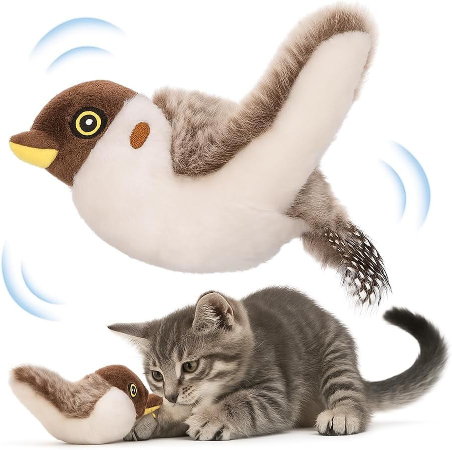 Niuxa Flying Bird Cat Toy (Not a Flying Toy) – Flappy Bird Cat Toy with ...