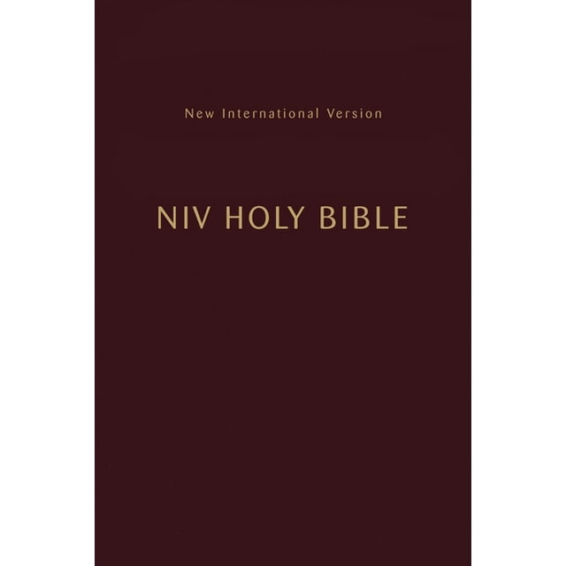 Niv, Holy Bible, Compact, Paperback, Burgundy, Comfort Print ...