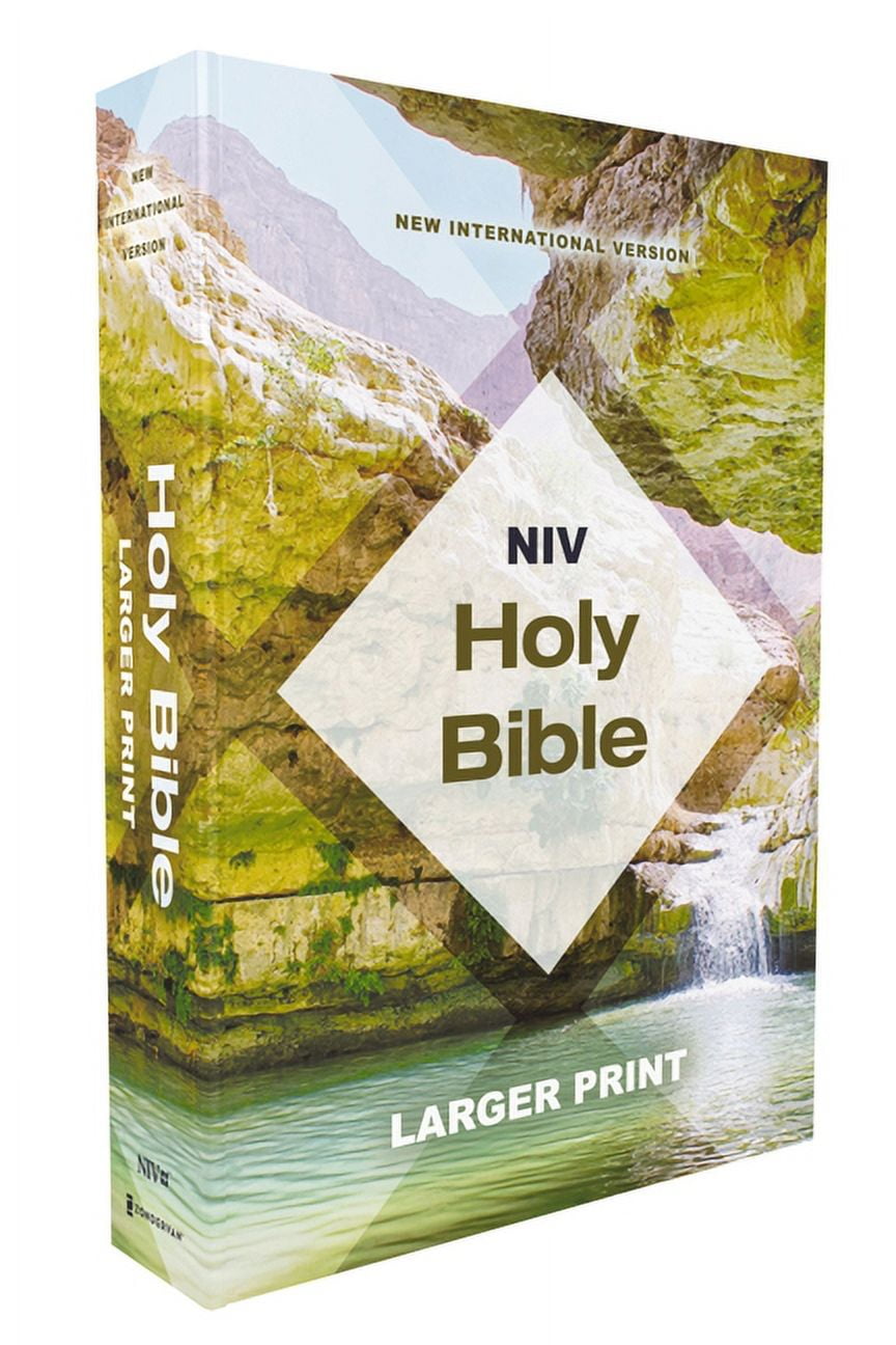 Niv, Holy Bible, Larger Print, Economy Edition, Paperback, Teal/Tan ...