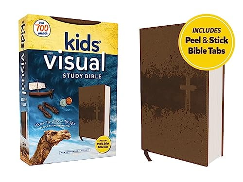 Pre-Owned Niv, Kids' Visual Study Bible, Leathersoft, Bronze, Full ...