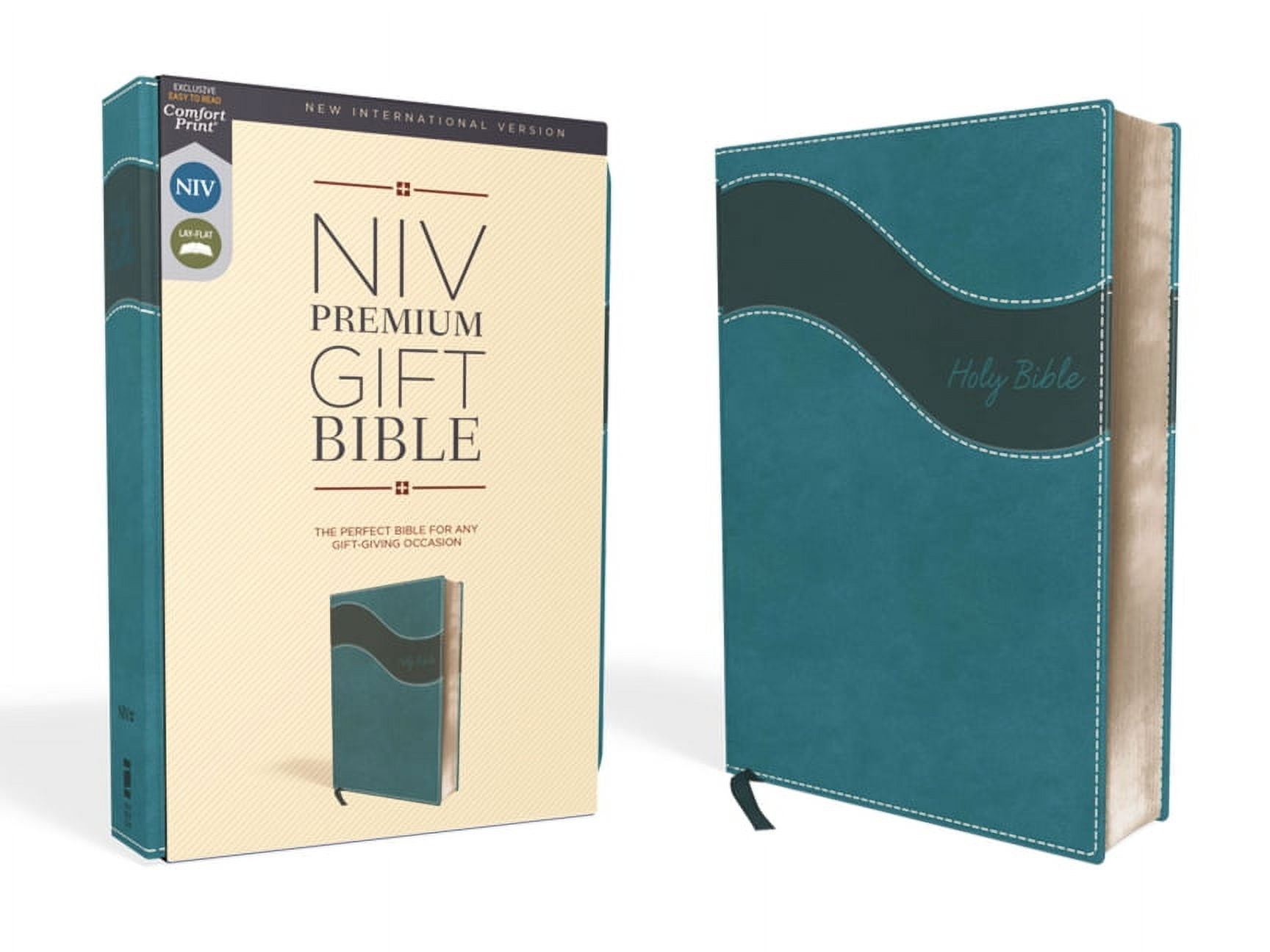 Niv, Premium Gift Bible, Leathersoft, Blue, Red Letter Edition, Indexed ...
