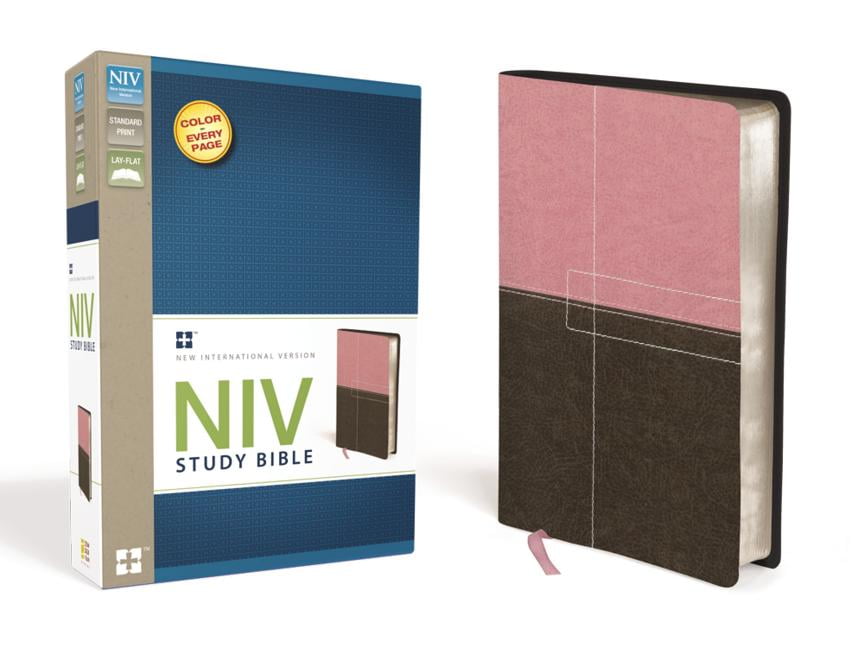 Niv Study Bible: New International Version, Berry Creme / Chocolate ...