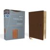 Niv, Premium Gift Bible, Leathersoft, Brown, Red Letter Edition ...