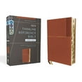 Zondervan NIV Thinline Reference Bible, Large Print, Leathersoft, Brown ...