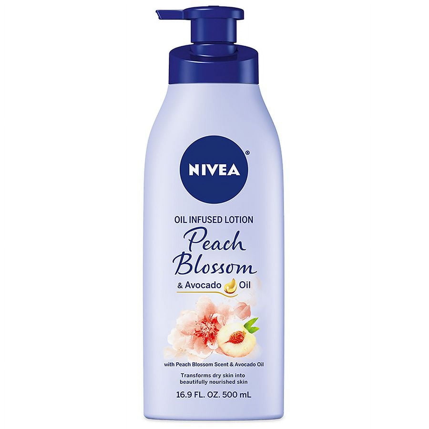 Nivea Avocado Oil Infused Peach Blossom Body Lotion 16.9 fl oz Pack of ...