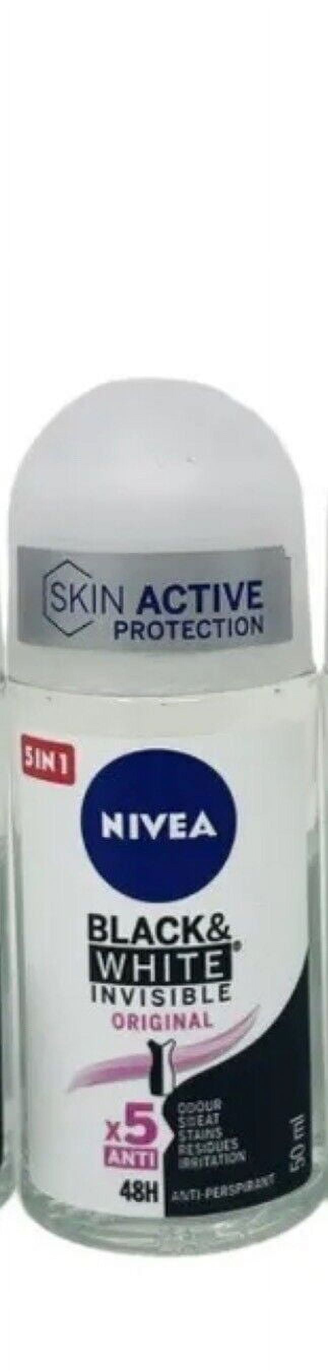 Nivea Black & White Invisible Original Roll-on 48H Anti-perspirant t 50 ...