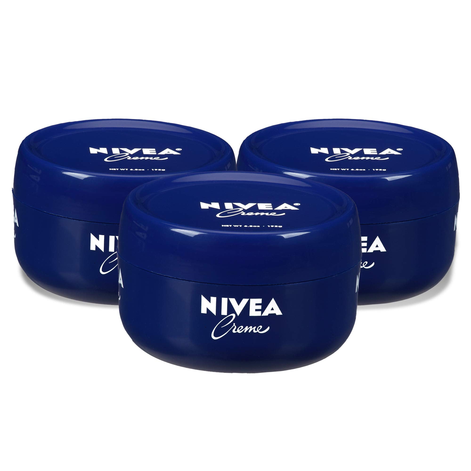 NIVEA Creme Body, Face and Hand Moisturizing Cream, 3 Pack of 6.8 Oz ...