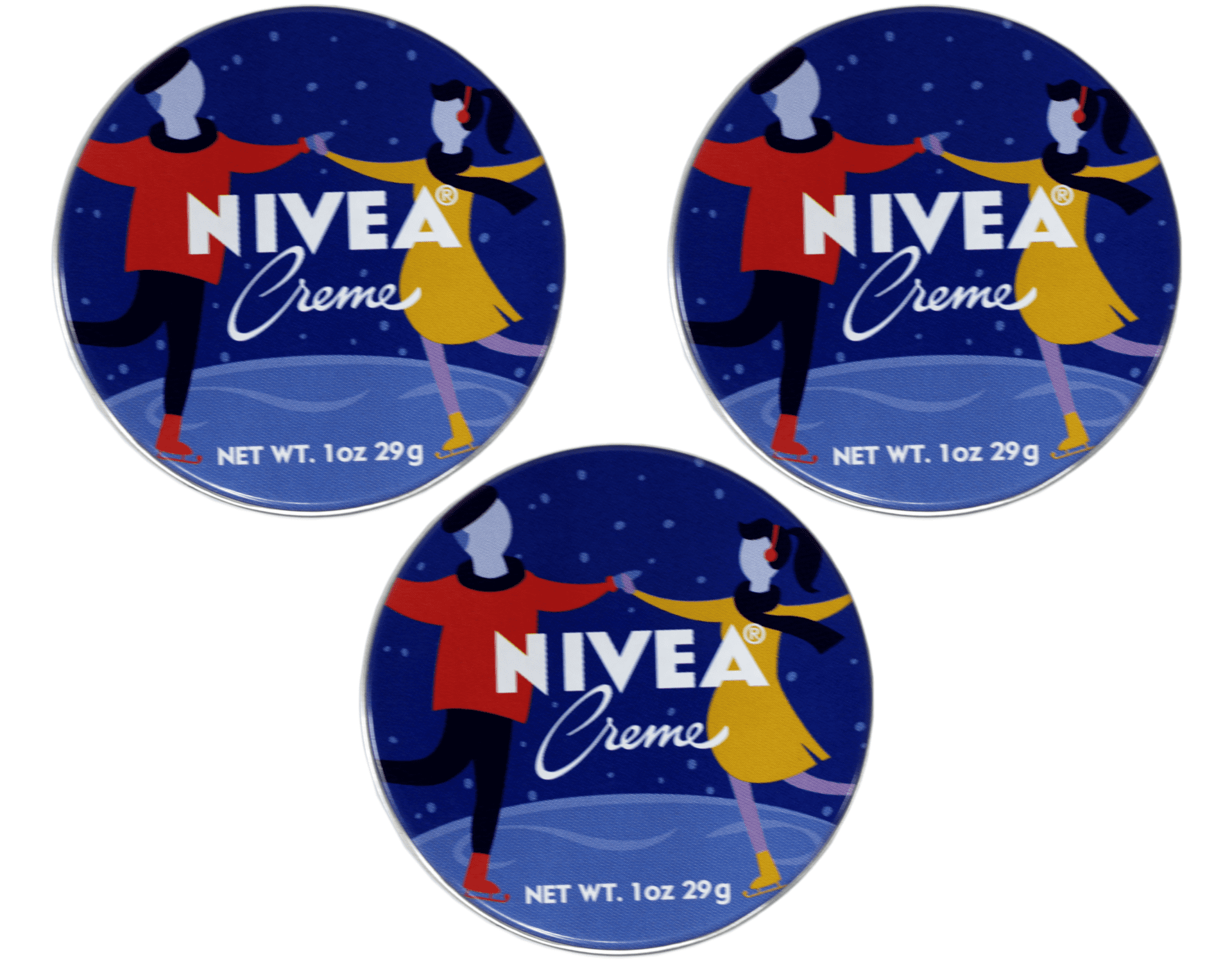 Nivea Creme Tin Trial Size, 1 oz, 3 Pack - Walmart.com