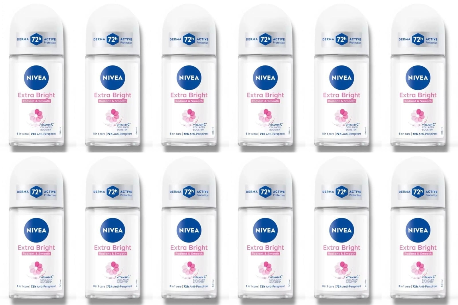 Nivea Extra Bright Roll On Deodorant with Vitamin C Collagen Booster ...