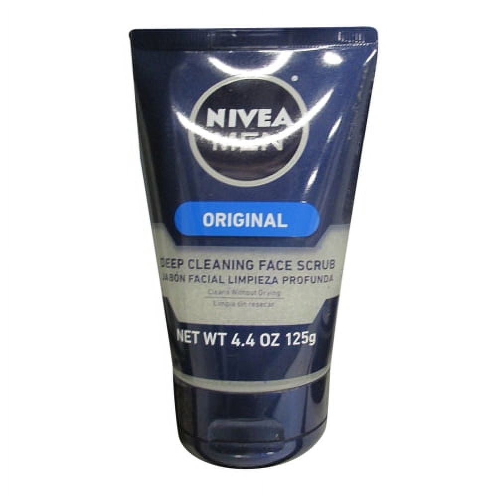 Nivea For Men Deep Cleaning Face Scrub - 4.4 Oz, 3 Pack - Walmart.com