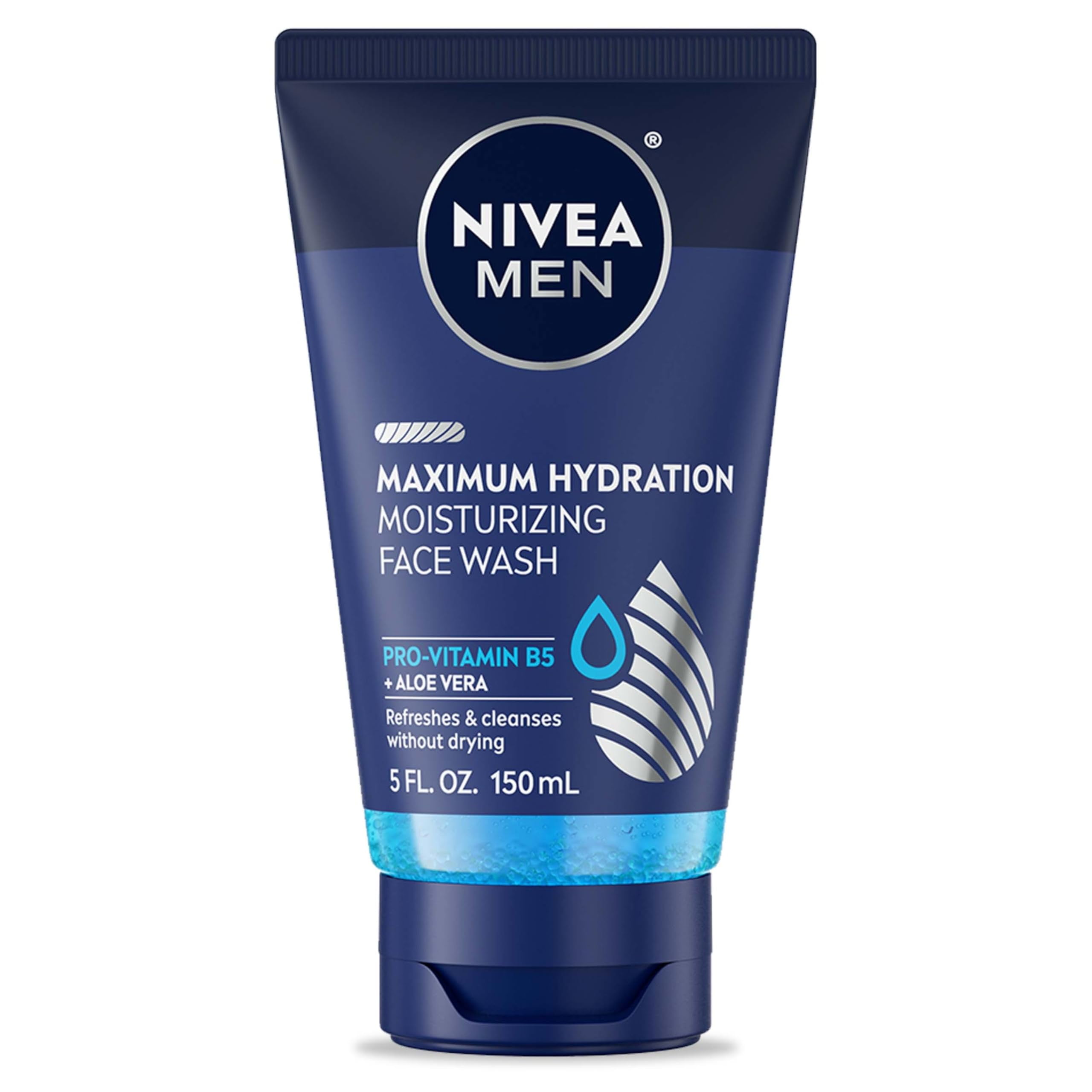 Nivea For Men Double Action Moisture Rich Face Wash, Vitamin Enriched ...