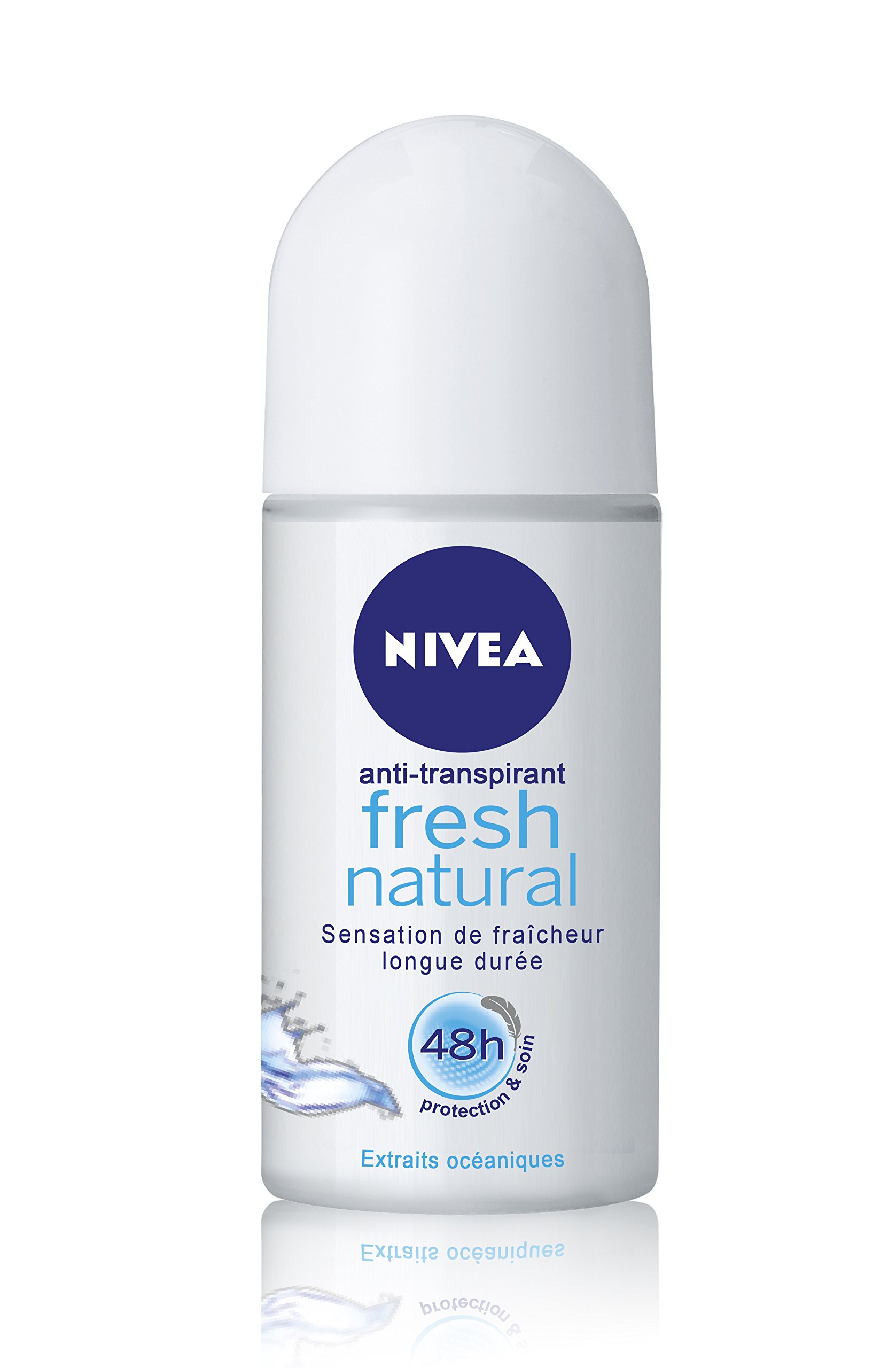 Nivea Fresh Natural Deodorant Roll-On, 1.7 Fluid Ounce (Pack Of 2 ...
