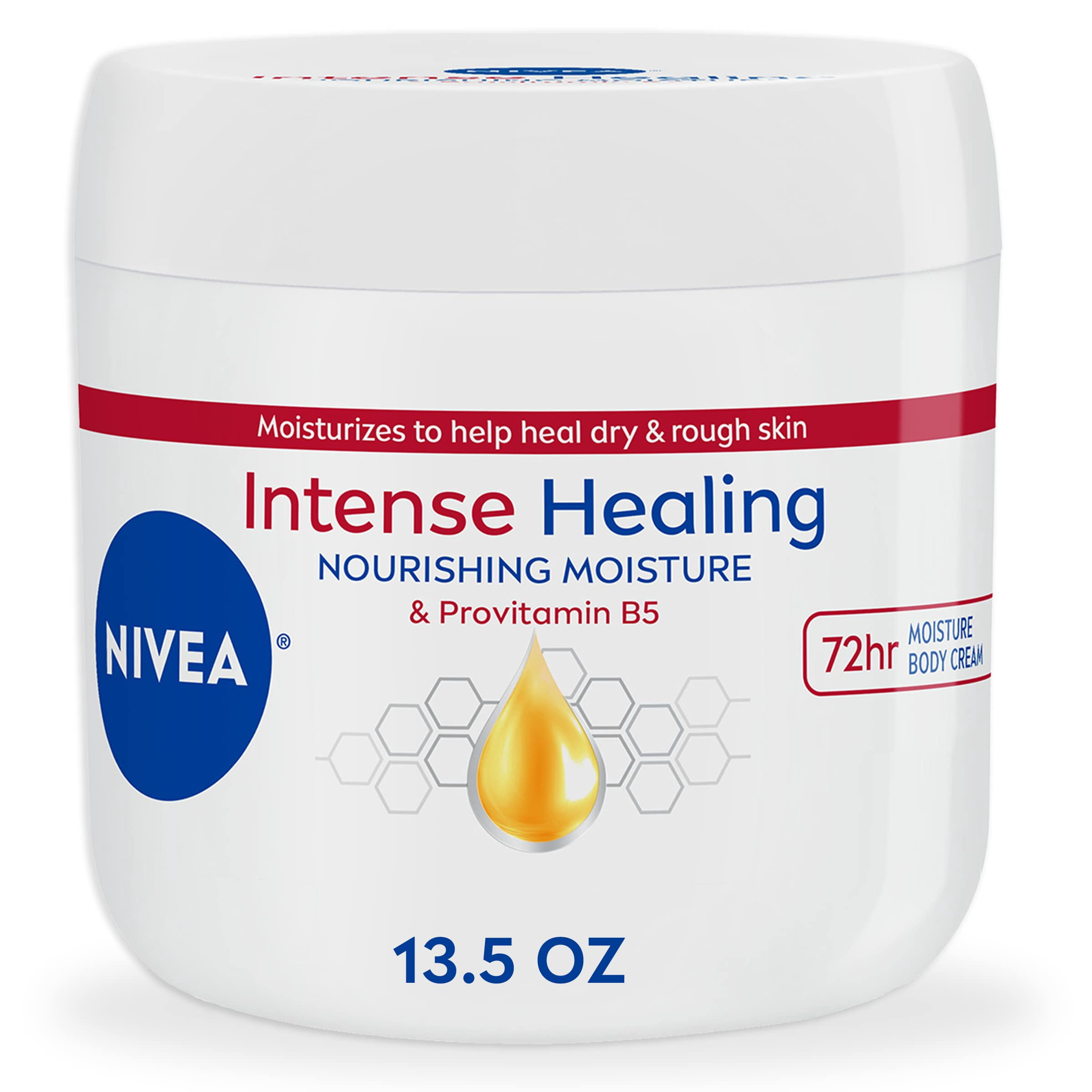 Nivea Intense Healing Body Cream, Non-Greasy Daily Moisturizer For Dry ...