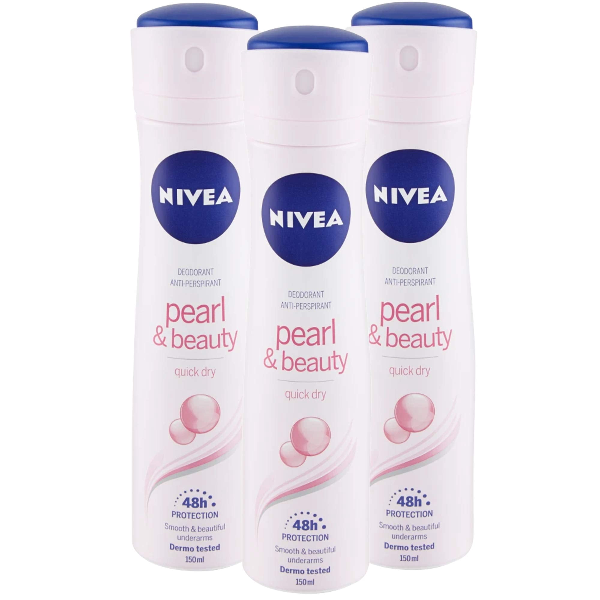 Nivea Longlasting 48 Hours Freshness Body Spray - Pearl & Beauty, 3 ...