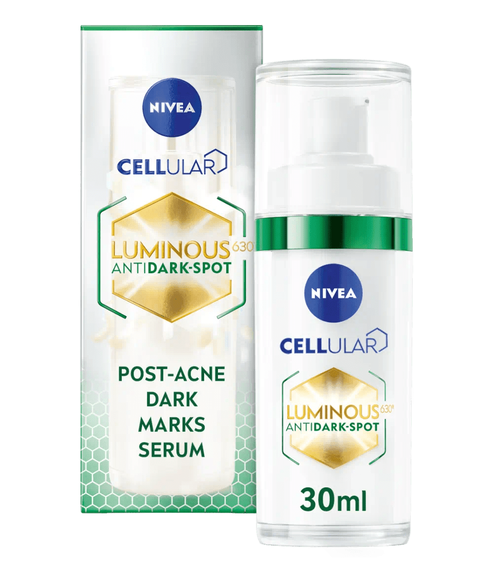 NIVEA Luminous 630 Post-Acne Mark Serum, 30ml, Dark Spot Reducer with ...
