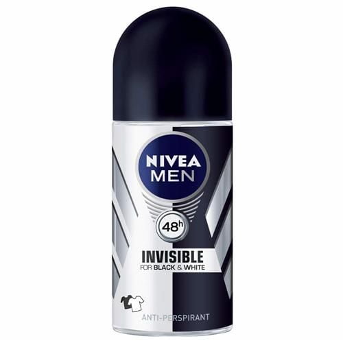 Nivea Men Invisible Black & White Anti-Transpirant Roll-On 50 Ml ...