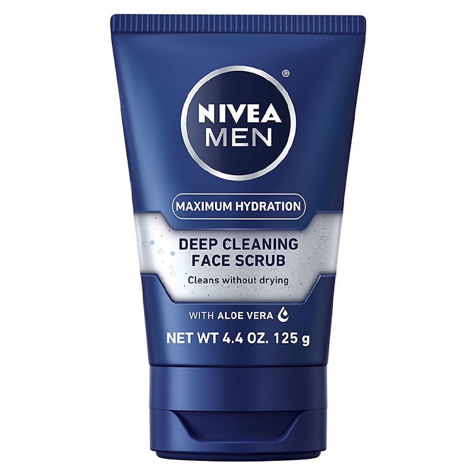 Nivea Men Maximum Hydration Deep Cleaning Face Scrub 4.4 oz Pack of 2 ...