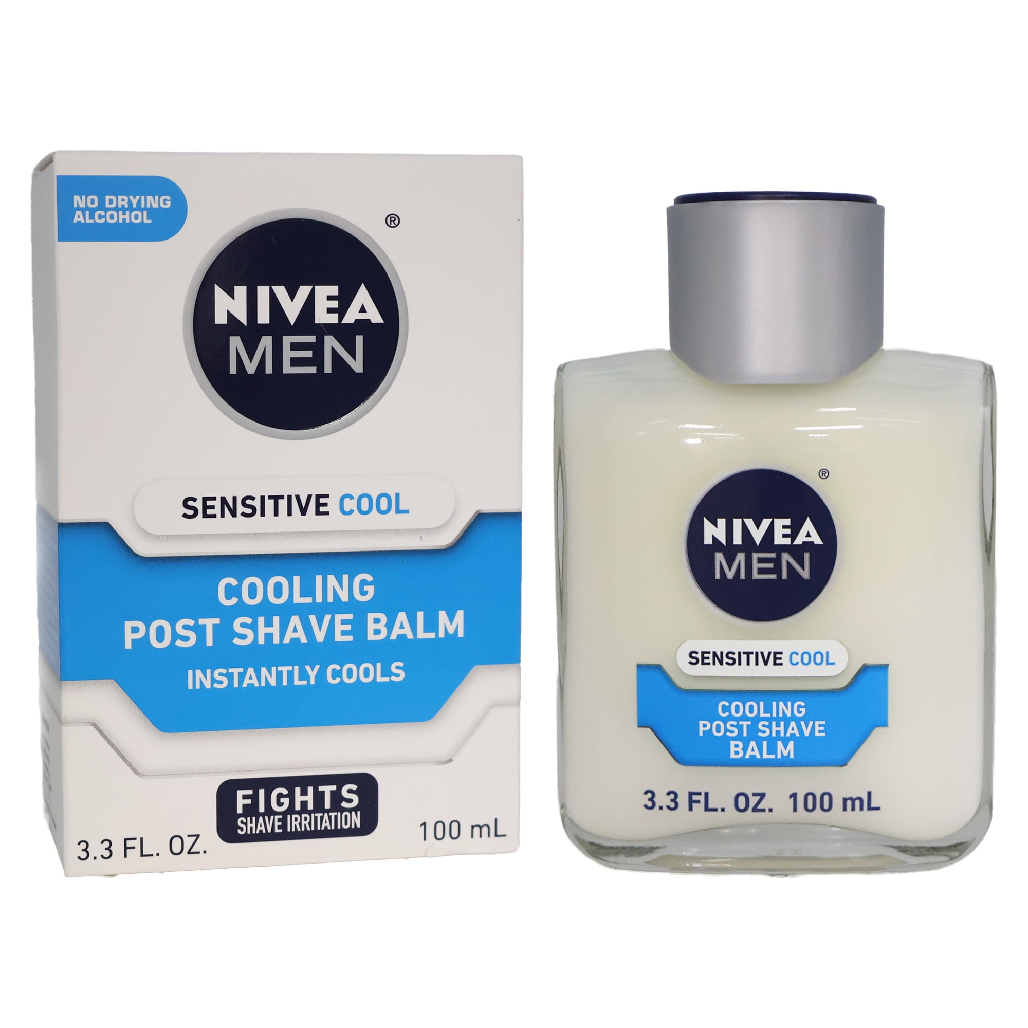 Nivea Men Sensitive Cooling Post Shave Balm, 3.3 Oz., Pack of 3 ...