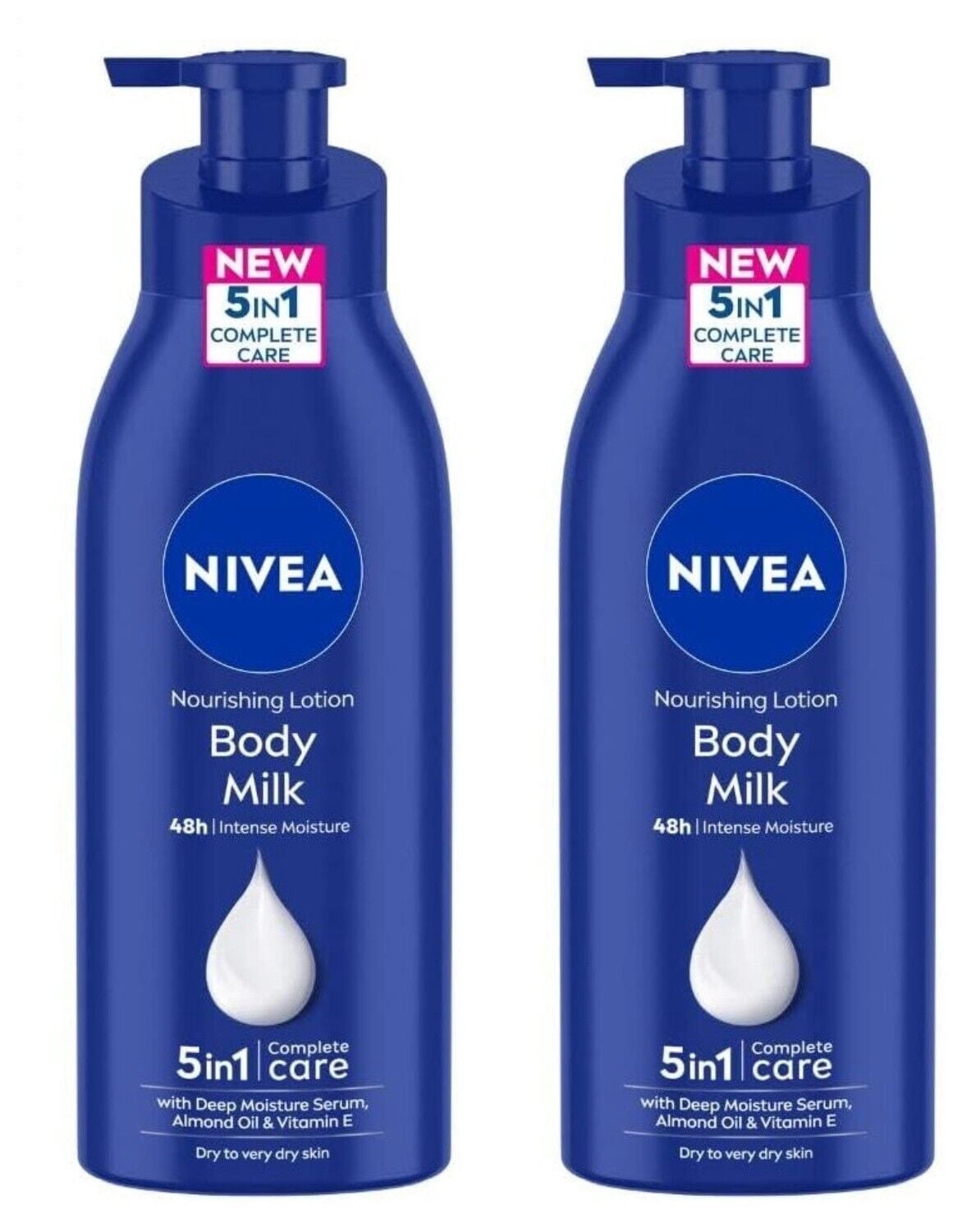 NIVEA Nourishing Lotion, Almond Oil, 400ml 2 Pack, Hydration for Very ...