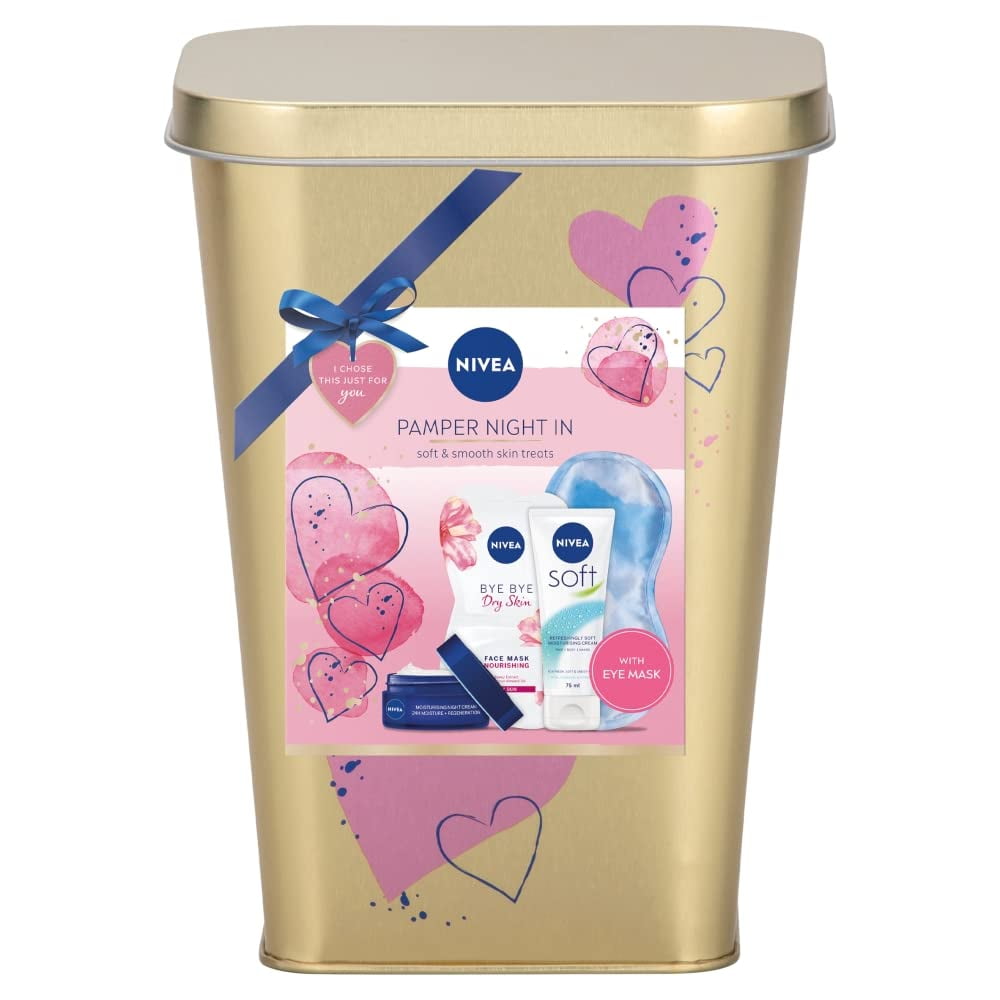 Nivea Pamper Night in Skincare Gift Set, Pack of 5 - Walmart.com