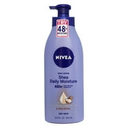NIVEA Smooth Daily Moisture Body Lotion, Shea Butter 16.9 oz (Pack of 3 ...