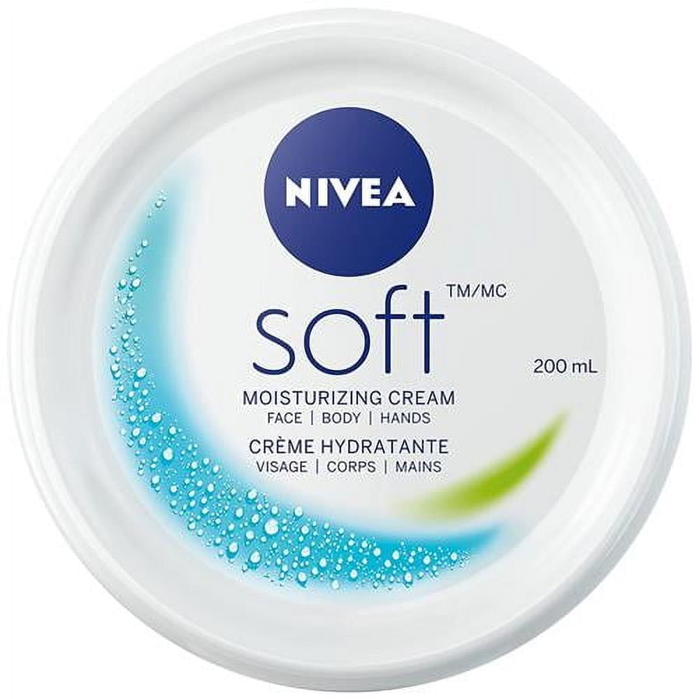 Nivea Soft Moisturizing Cream Face/Body/Hands 6.8 Ounce Jar Packaging ...