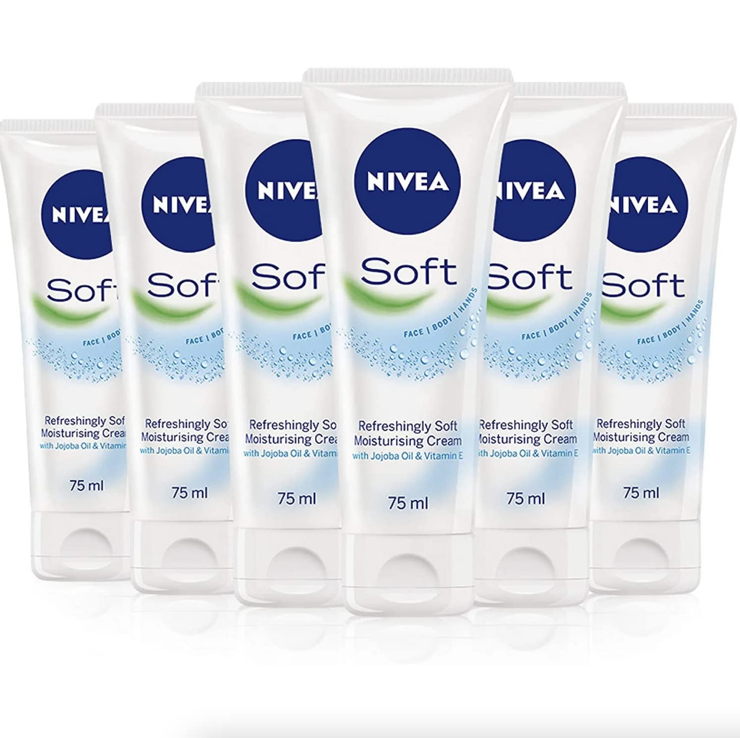 Nivea Soft Moisturizing Creme 2.60 Oz (Pack Of 6) Packaging May Vary ...