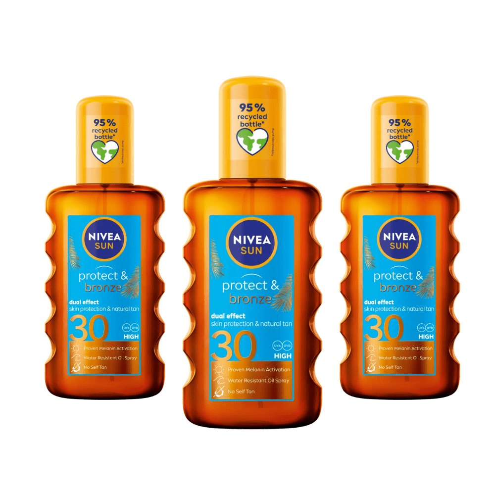 Nivea Sun Tan Activating Oil SPF30 Protect&Bronze 200ml / 6.8 fl.oz - 3 ...