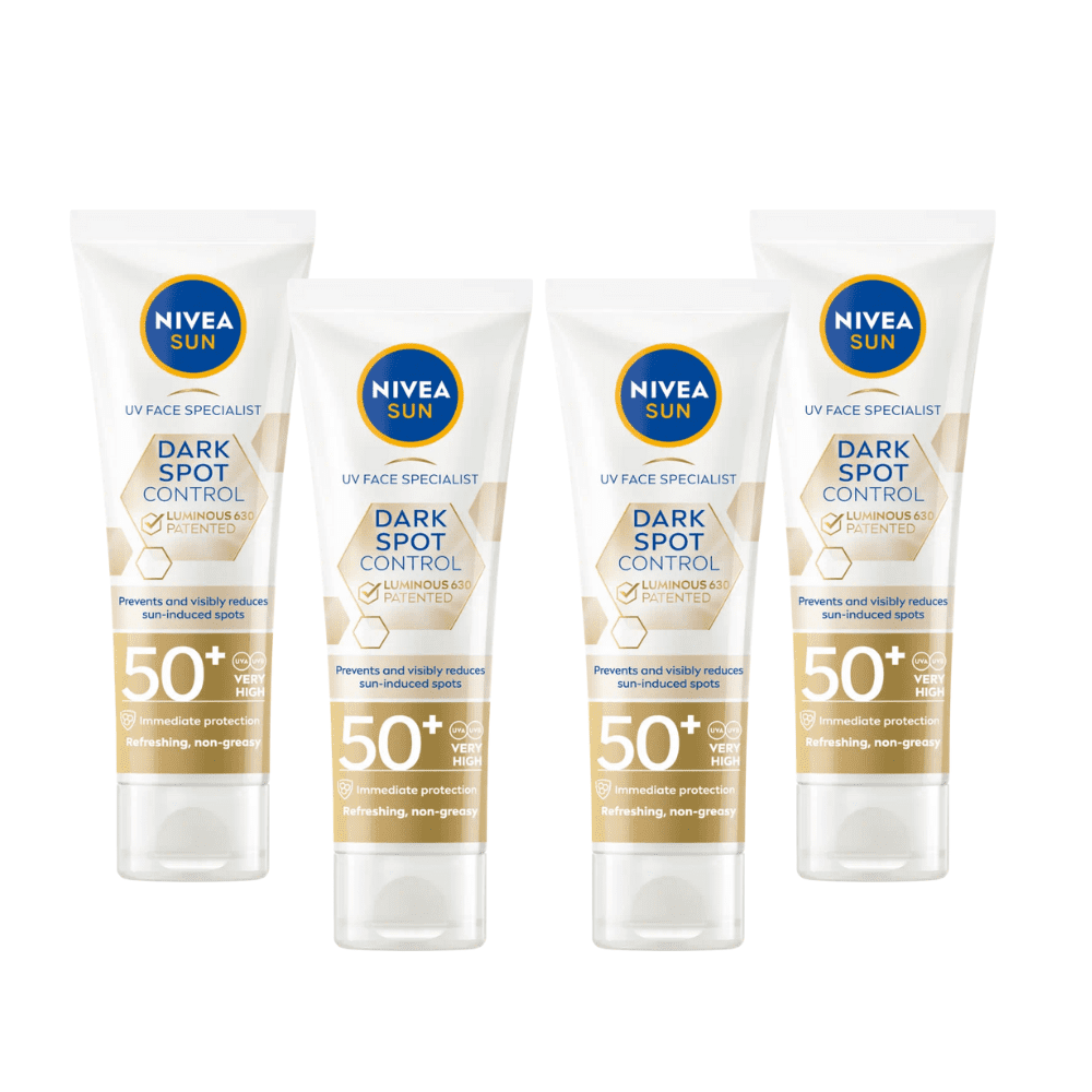 Nivea Sun UV Face Luminous 630 Spot Control Sun Fluid SPF50 40ml / 1.35 fl.oz - 4 Pack - Walmart.com