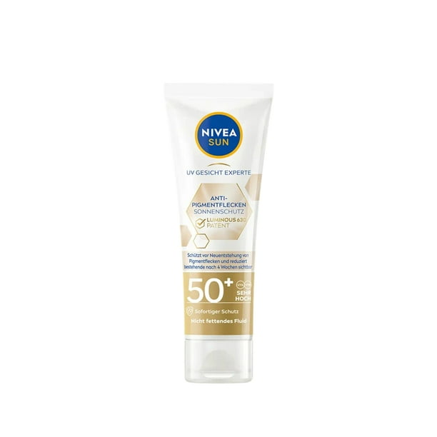 Nivea Sun UV Face Luminous 630 Spot Control Sun Fluid SPF50 40ml / 1.35 fl.oz - Walmart Business ...
