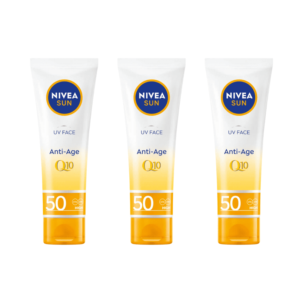 Nivea Sun UV Face Q10 Anti-Age Sun Cream SPF50 50ml / 1.7 fl oz - 3 ...