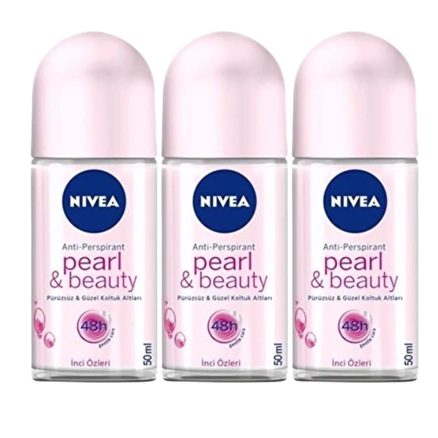 Nivea Women Deodorant Roll On Series Pacl Of 1-3-6 Pearl&Beauty Roll On ...