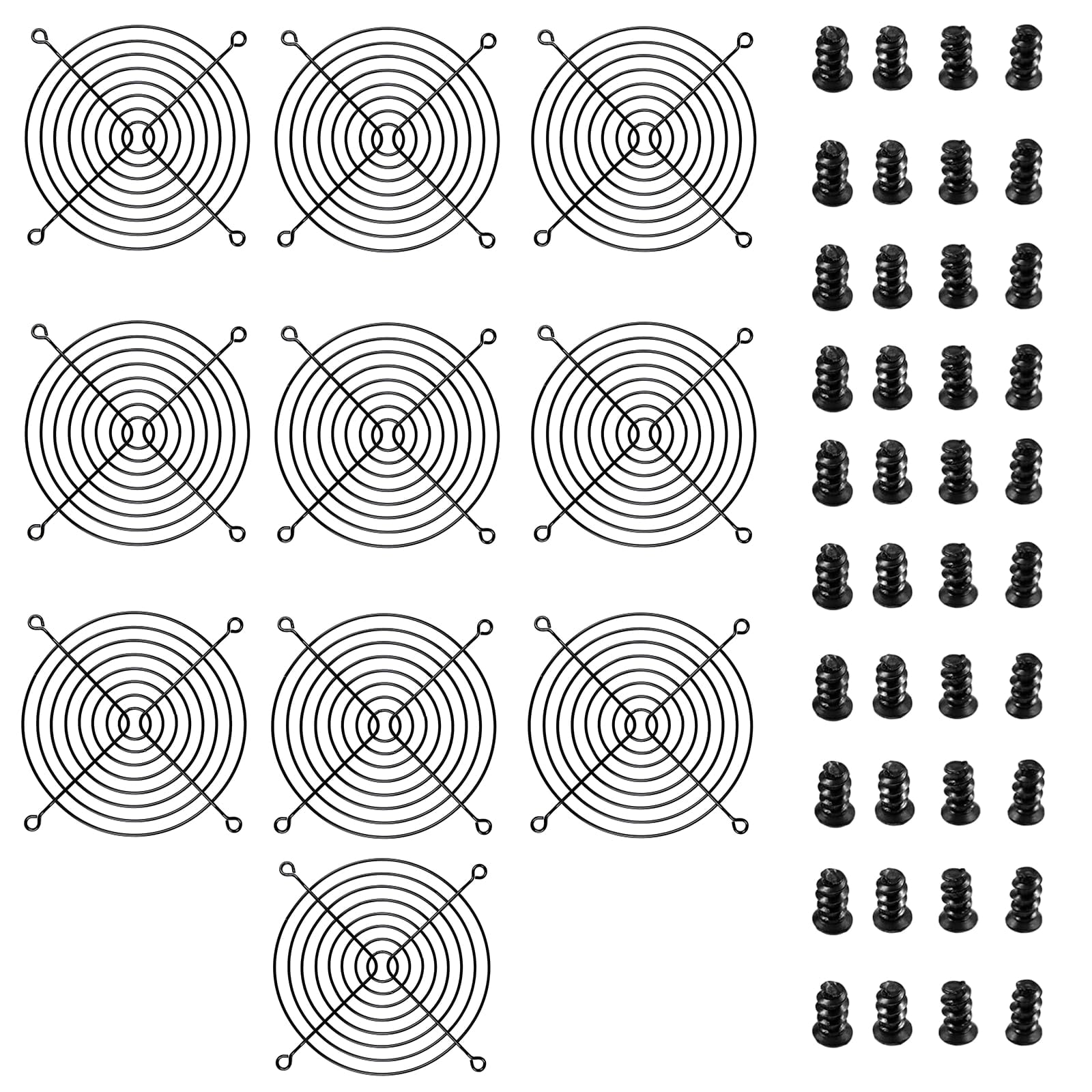 Nivithi 120mm Fan Cover RRF12 PC Computer Fan Grill,Black Fan Grill ...