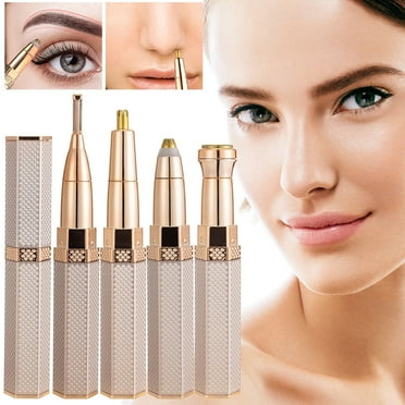2 Pcs Electric Eyebrow Trimmer Women Face Razors Mini Shaver Battery ...