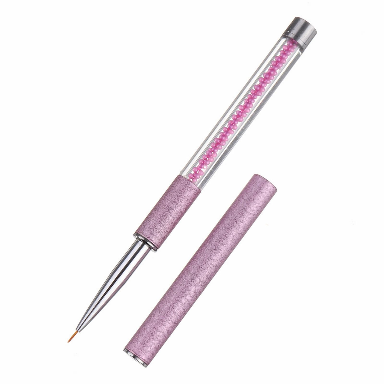 Niviya Nail Pen Pearl Bar Nail Polish Pull Pen Durable Nylon Wool Nail ...