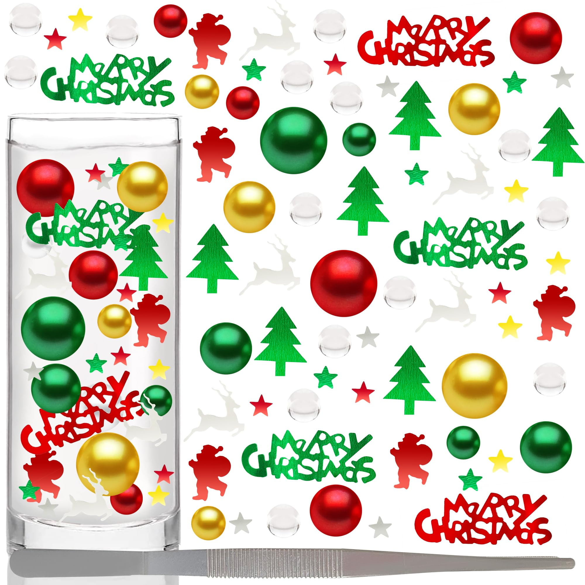 Niwkkhip Christmas Vase Fillers Beads Water Gel Beads for Vase Filler ...