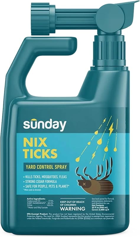 Nix Ticks - Tick Control Spray - Ready-to-Use Bug Spray - Concentrated ...