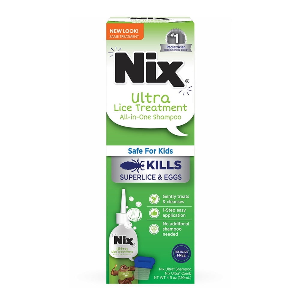 Nix Ultra All In One Lice Treatment Shampoo, 4 Oz, 6 Pack - Walmart.com
