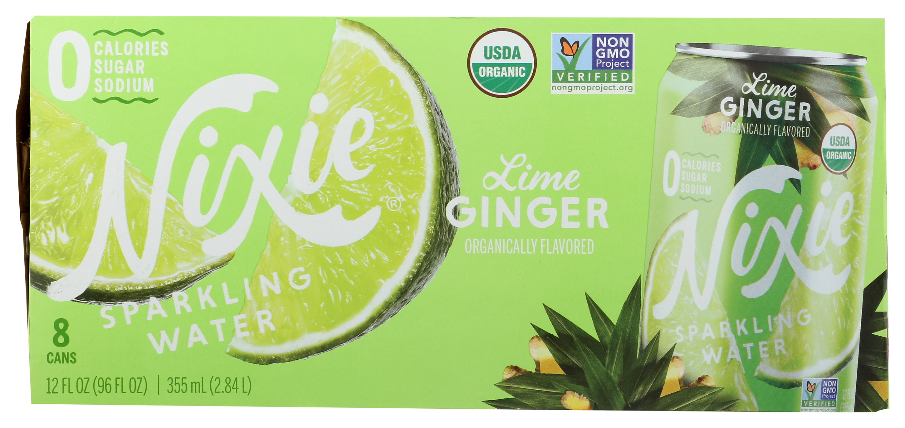 Nixie Sparkling Water Lime Ginger, 12 Fl Oz - Walmart.com